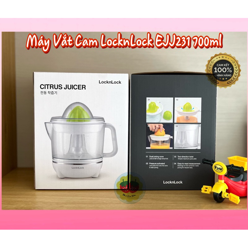 Máy vắt cam LocknLock EJJ231 700ml 40W - Chức năng xoay ép 2 chiều ...