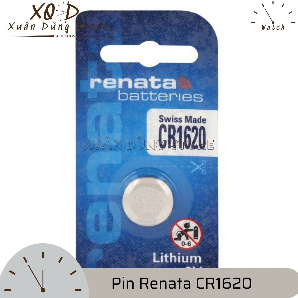 1 viên pin Lithium 3V CR1620 dành cho đồng hồ, chìa khoá xe máy, cửa ...
