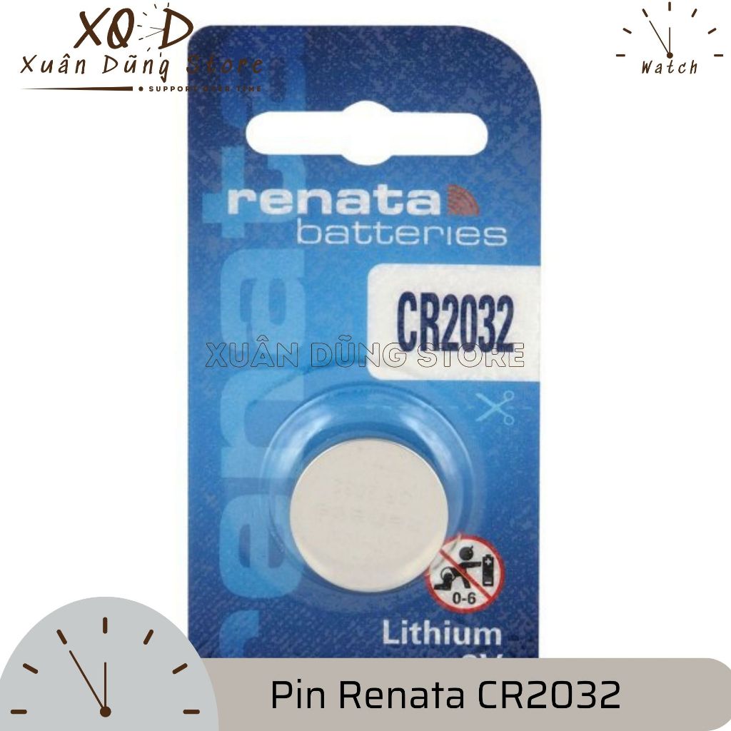 1 viên pin Lithium 3V CR2032 dành cho đồng hồ, chìa khoá xe máy, cửa ...
