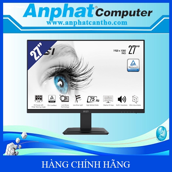 Màn hình LCD MSI PRO MP273 (27 inch/Full HD/IPS/75Hz/5ms) - Hàng Chính ...