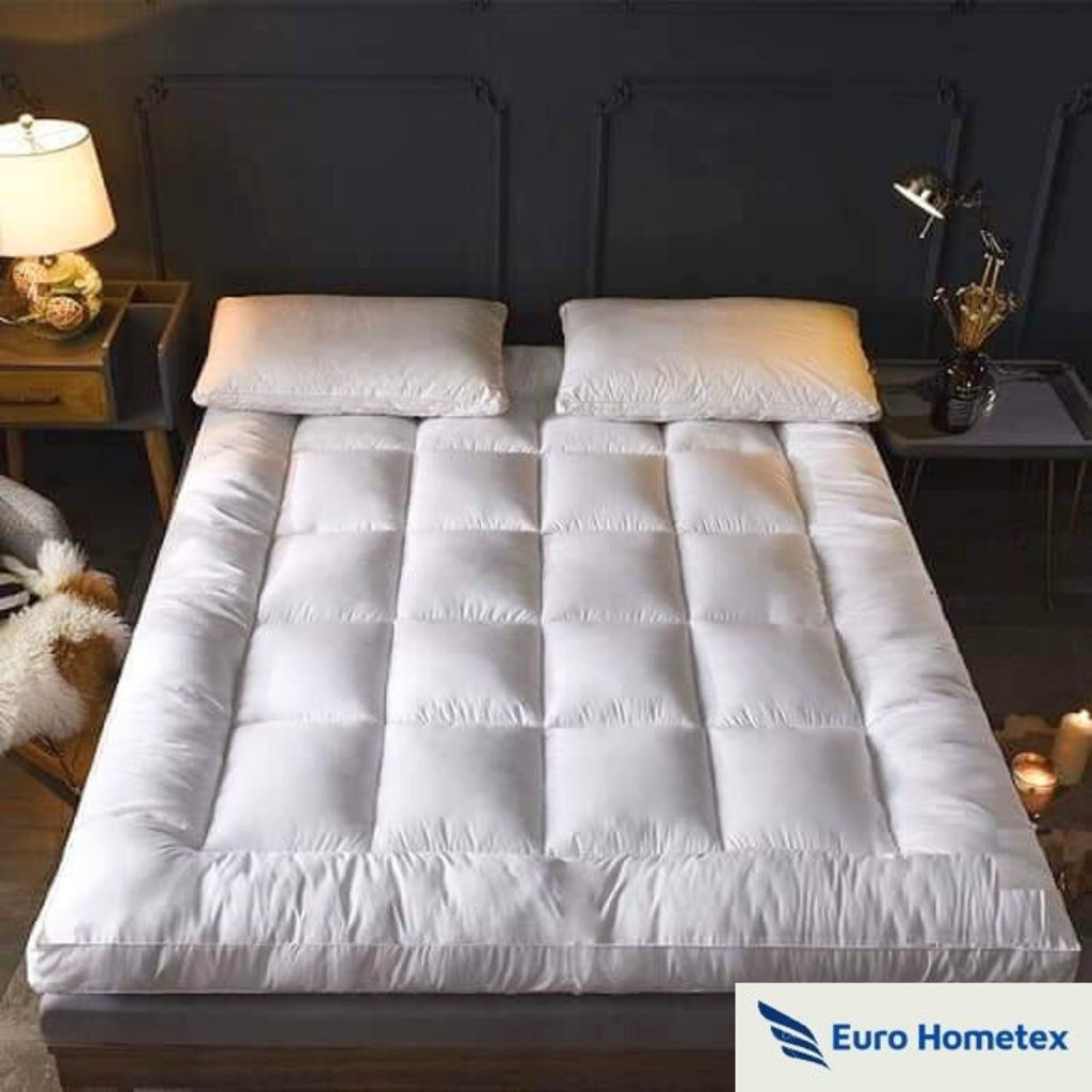 Nệm Topper Hàng Cao Cấp Dày 9cm, Tấm Đệm Trải Sàn Sợi Bông Microfen ...