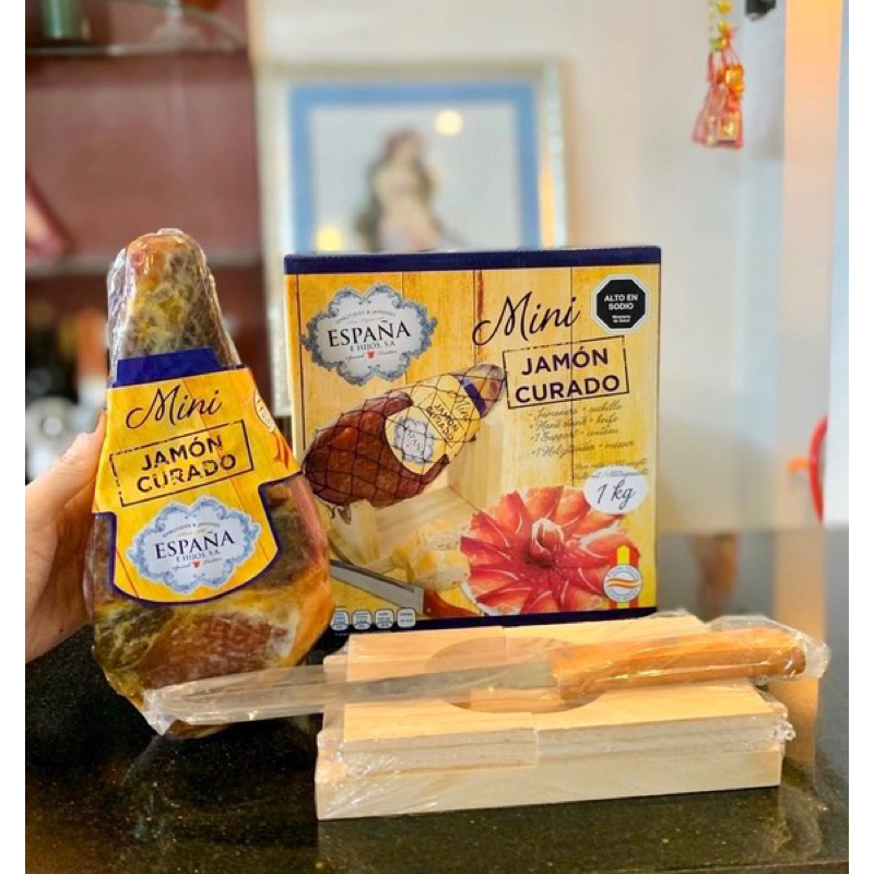 Đùi heo muối Mini Jamon Curado loại 1kg | Shopee Việt Nam