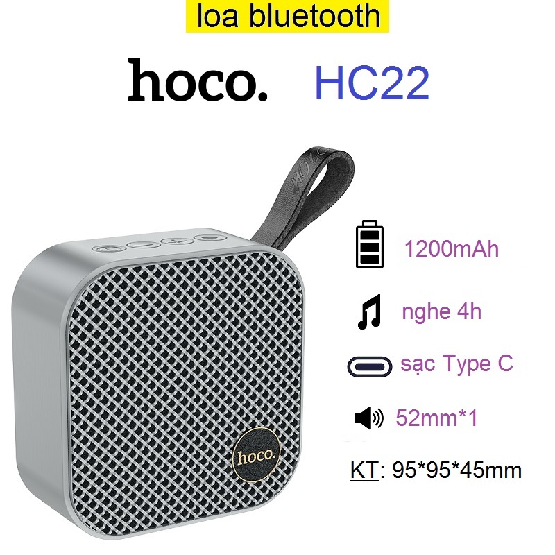 Loa bluetooth Hoco HC22 nhỏ gọn chân sạc type C kết nối điện thoại ...