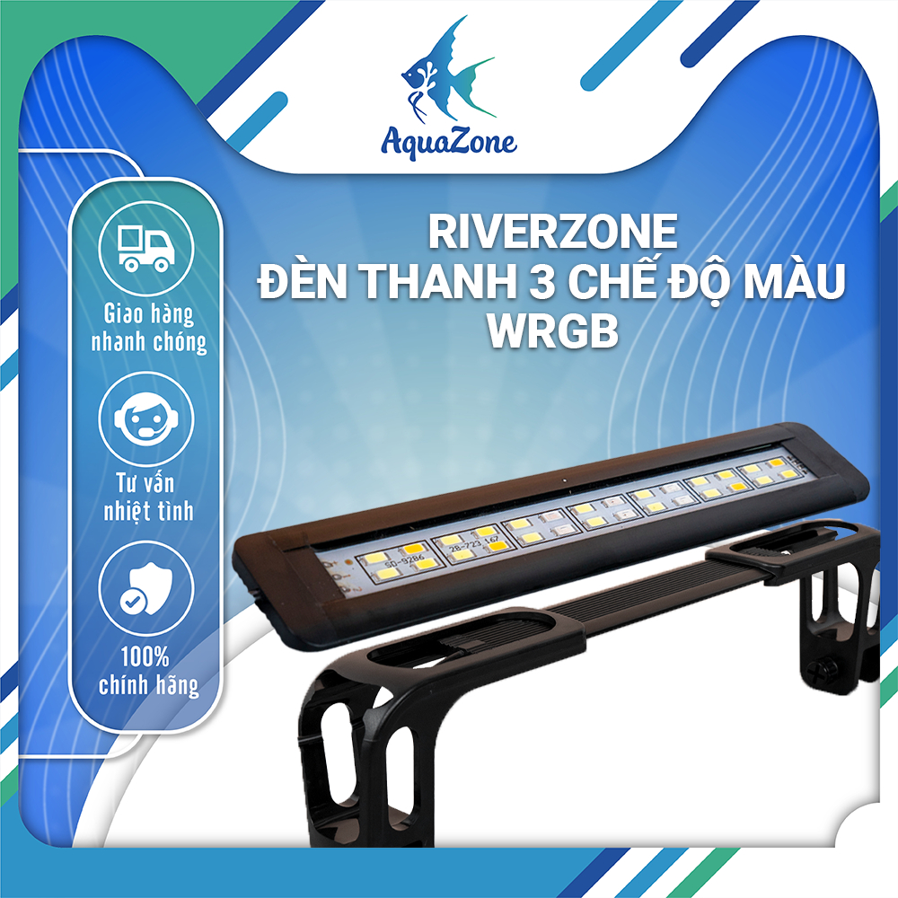 Đèn led máng thay đổi chế độ màu WRGB Riverzone RLJ dành cho bể cá, thủy sinh 12cm đến 59cm ...