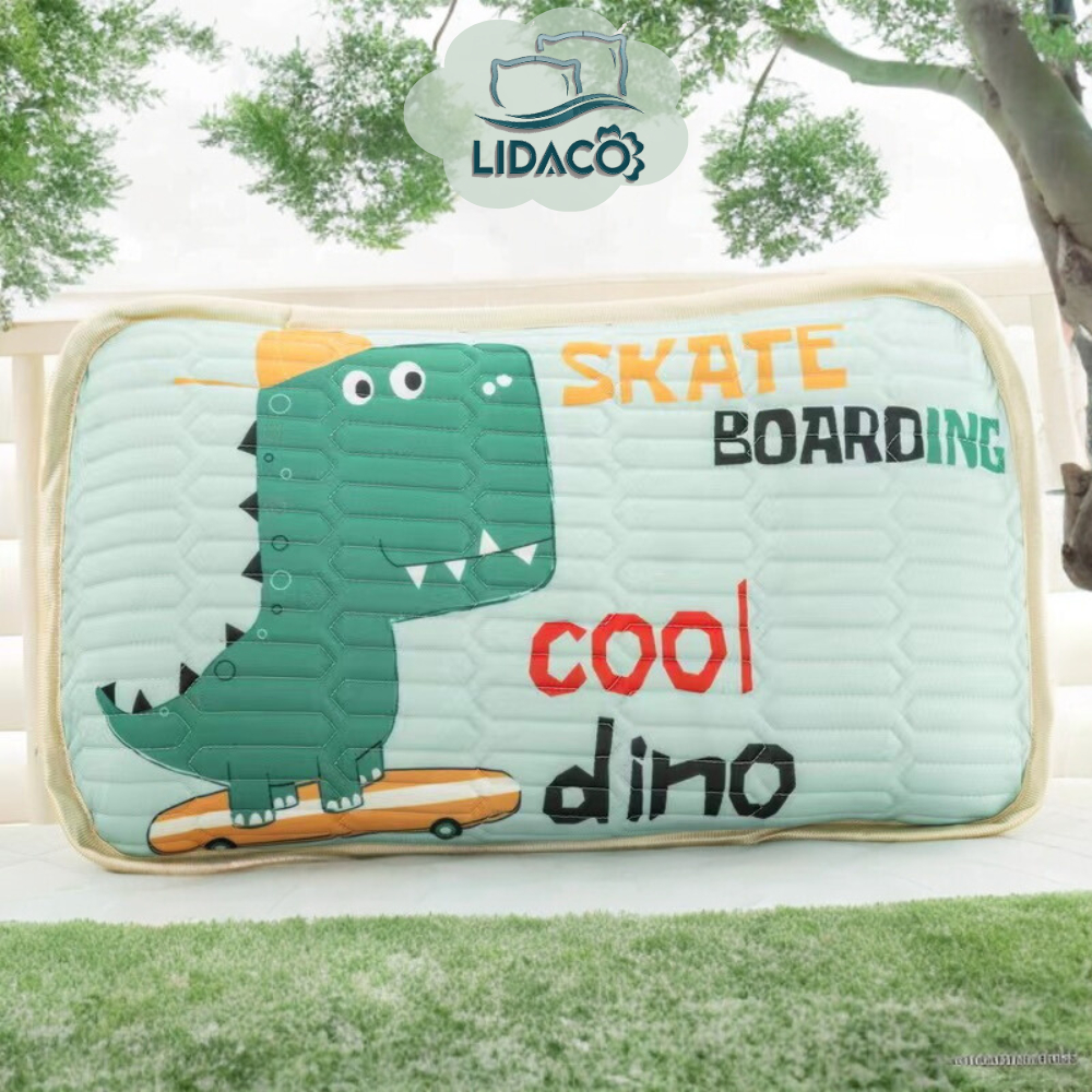 Gối điều hoà trẻ em LIDACO chất liệu tencel mềm mát kèm ruột matxa kích ...