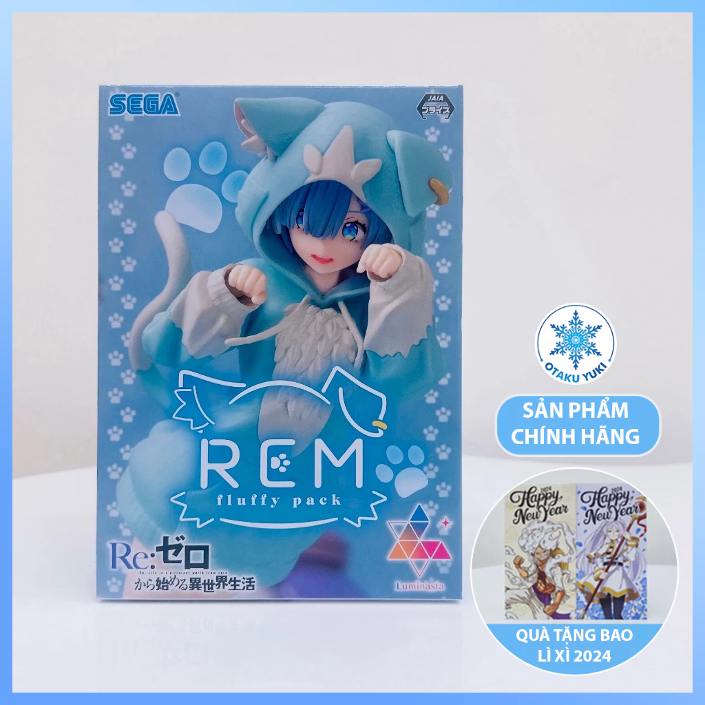 Mô Hình Re:zero - Rem Ram Emilia Beatrice - Luminasta Mofumofu Pack ...