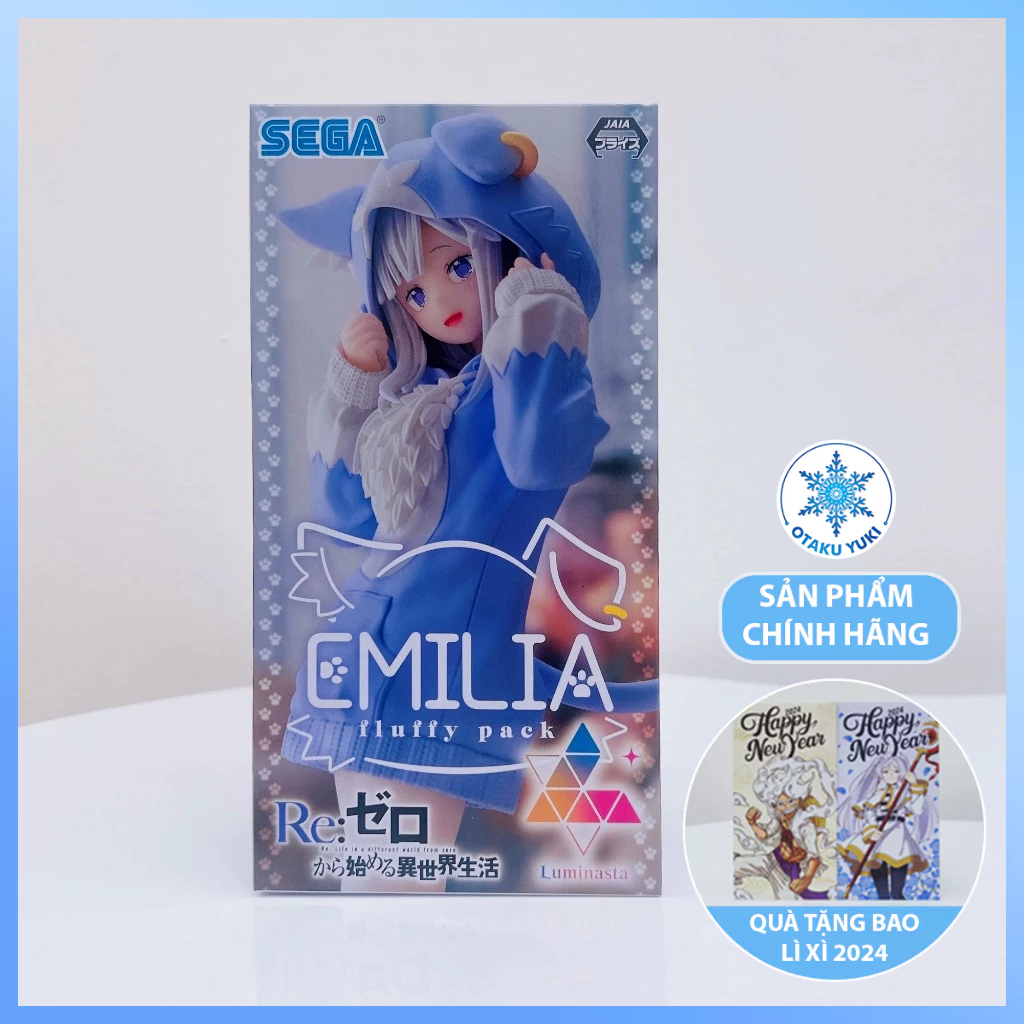 Mô Hình Re:zero - Rem Ram Emilia Beatrice - Luminasta Mofumofu Pack ...