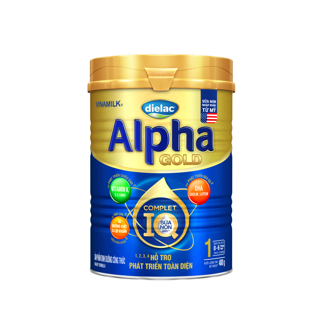 Sữa bột Dielac Alpha Gold 1 - Hộp thiếc 400g | Shopee Việt Nam