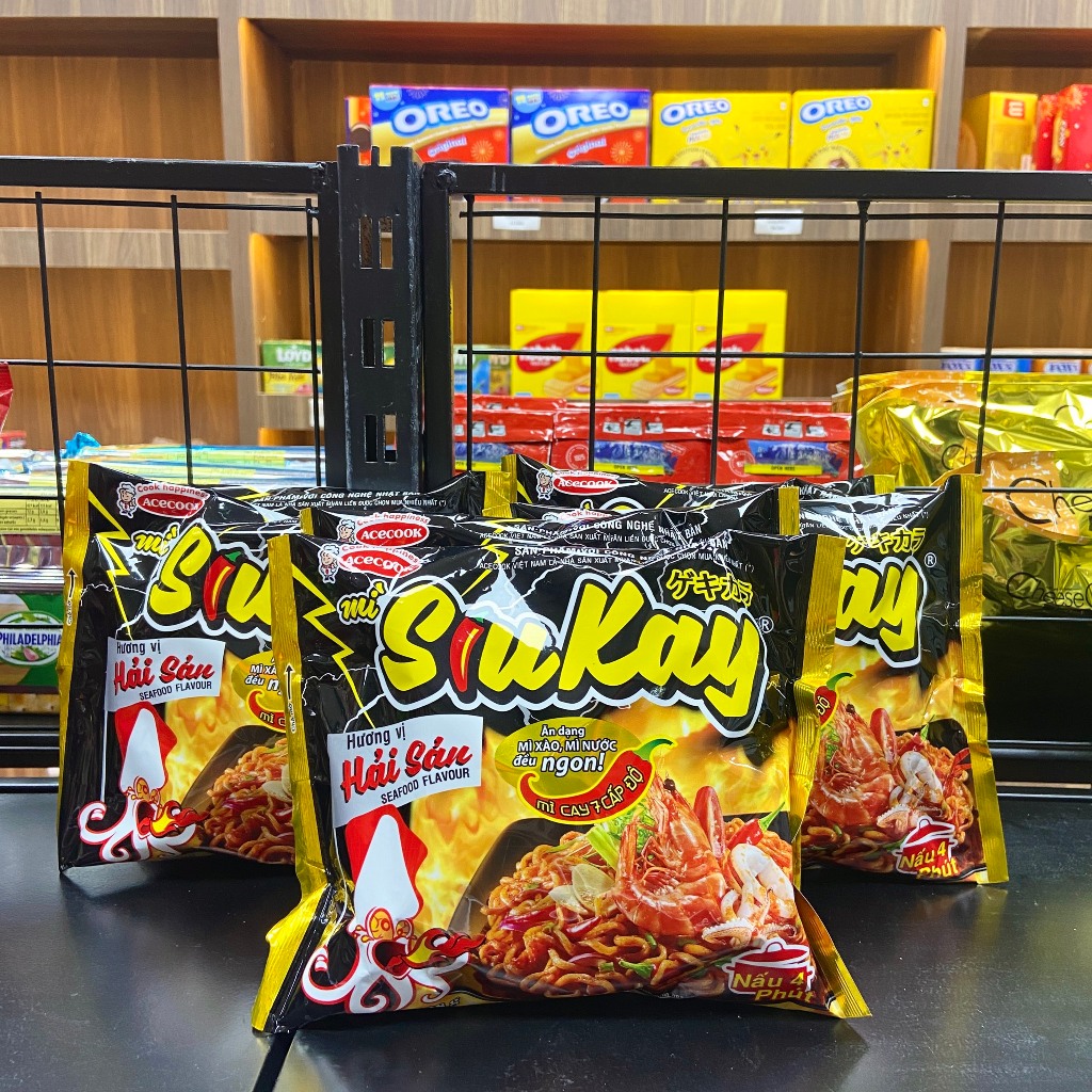 Mì ăn liền SiuKay vị Hải sản gói 128g | Shopee Việt Nam