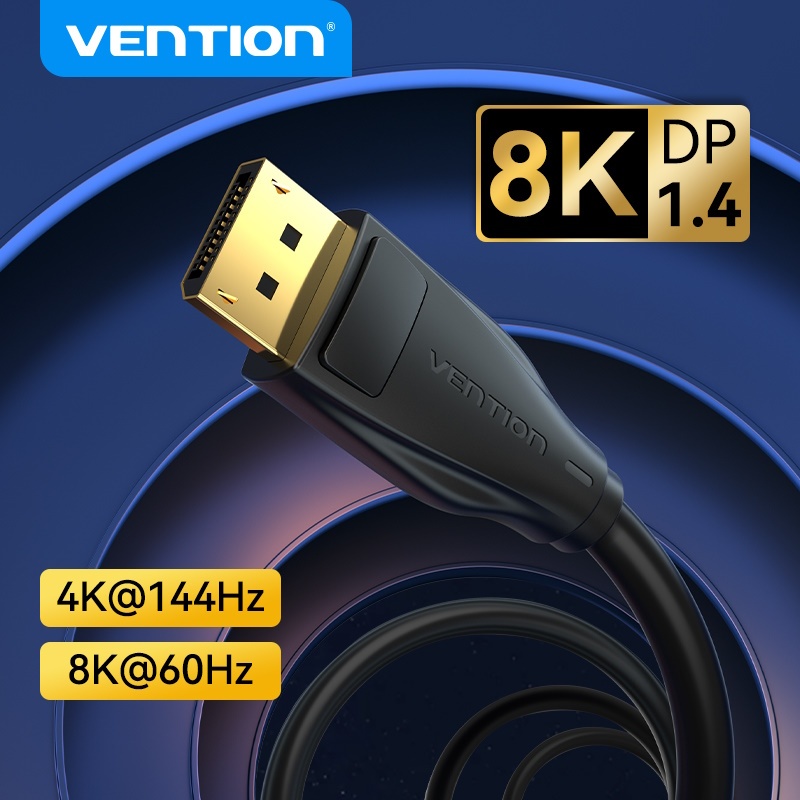 Cáp DisplayPort DP 1.4 VENTION UHD 8K 60Hz 4K 144Hz HDR 32.4Gbps Chuyên ...