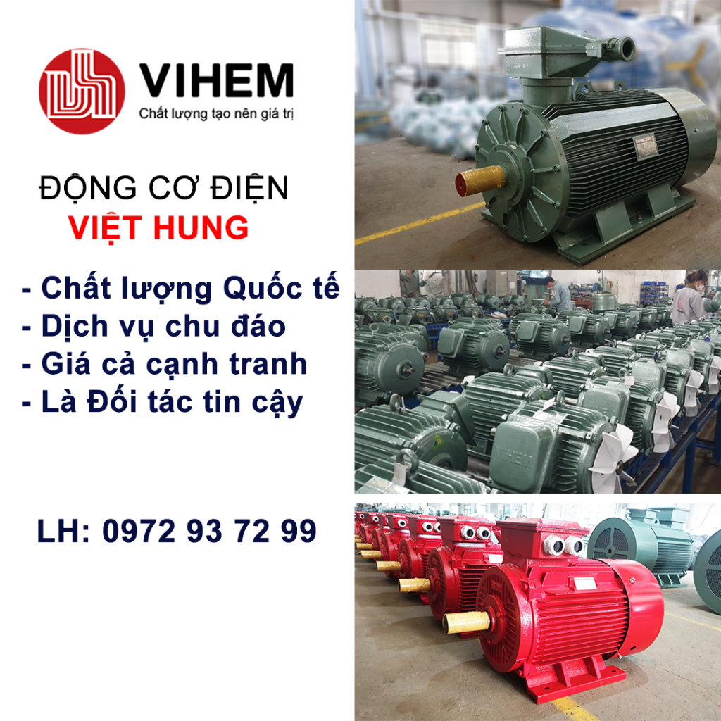 Động cơ Việt Hung | Motor VIHEM Việt Hung | Điện cơ Hà Nội HEM | Shopee ...