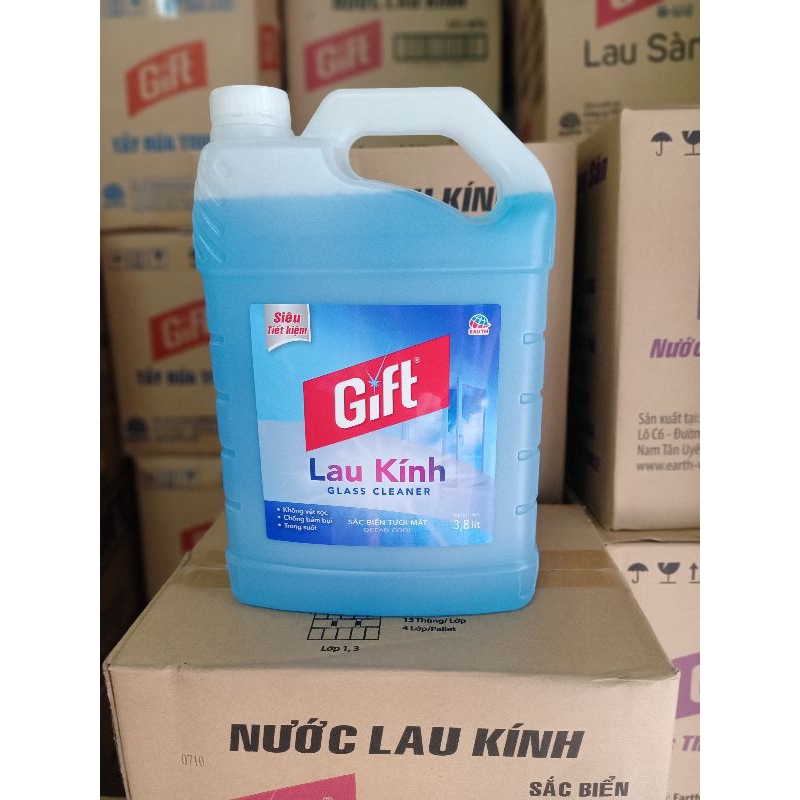 Nước lau kính Gift sắc biển 3.8kg - SIÊU TIẾT KIỆM | Shopee Việt Nam