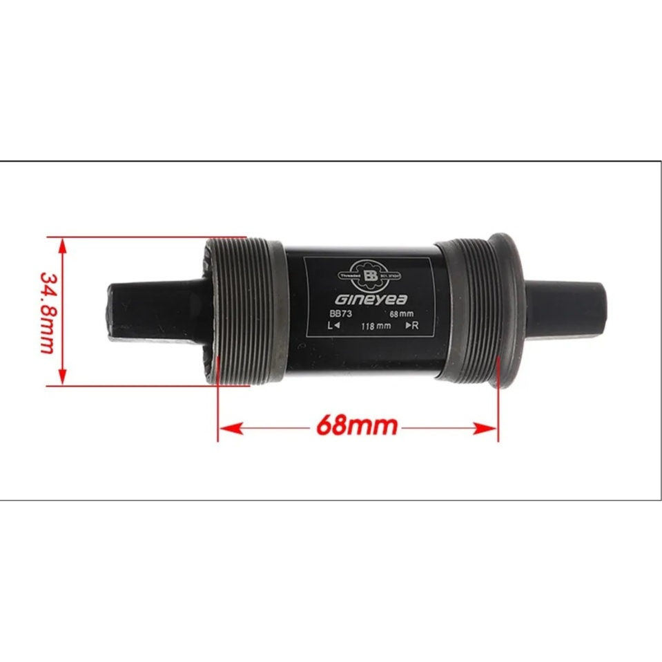 Trục giữa cốt vuông bạc đạn GINEYEA BB73 - Chính Hãng | Shopee Việt Nam