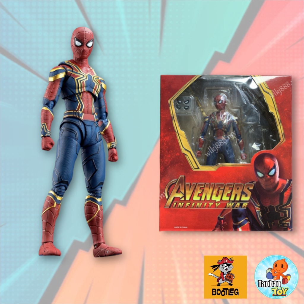 Mô hình Iron Spider Man Avengers Infinity War SHF bootleg | Shopee Việt Nam
