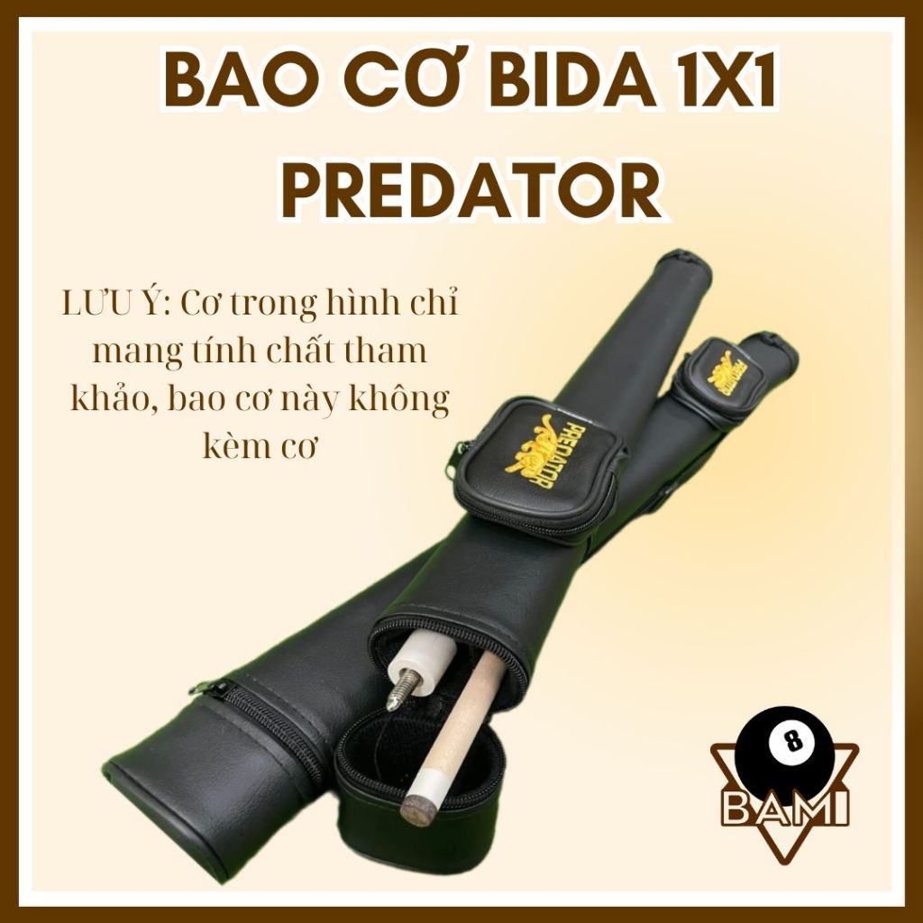 Bao đựng cơ bida Predator 1x1 - 2 ống mềm trong có vải lông | Shopee ...