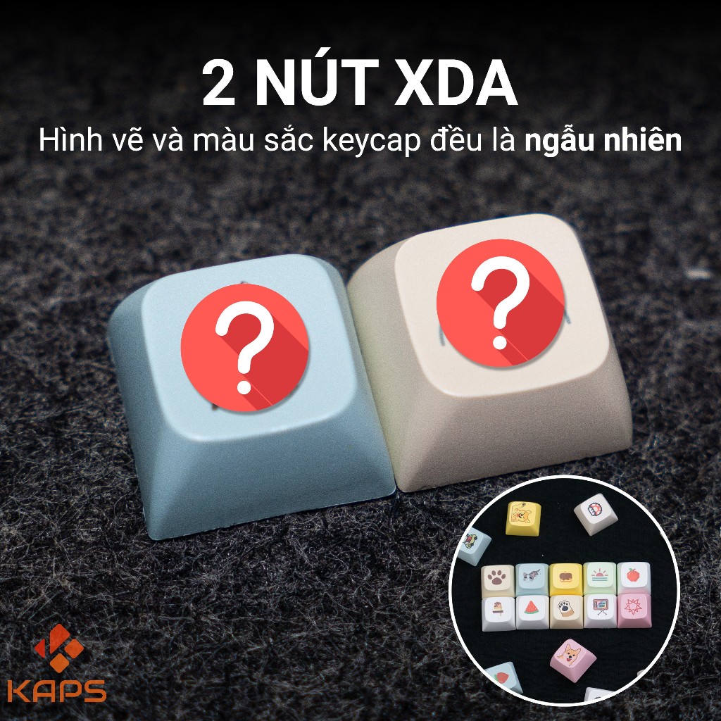 Keycap ngẫu nhiên profile XDA | Grab keycap | Grab XDA | In dyesub ...