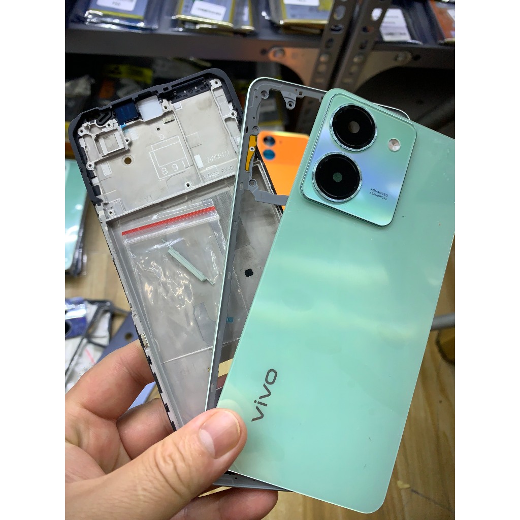 Full Bộ xương vỏ vivo Y36 zin new ( nắp lưng, khung xương, khay sim ...