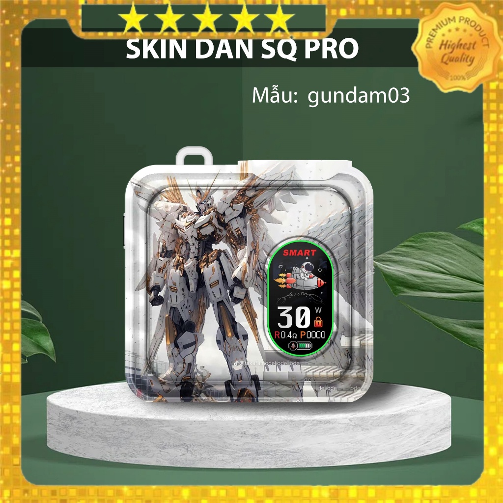 Miếng dán skin XLim SQ Pro hình Gundam cho điện thoại, V1, V2, Pro, SE ...