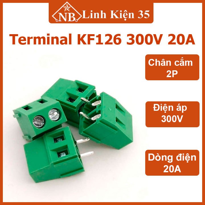 Terminal KF126 300V 20A cầu đấu điện 5.08- 2P | Shopee Việt Nam