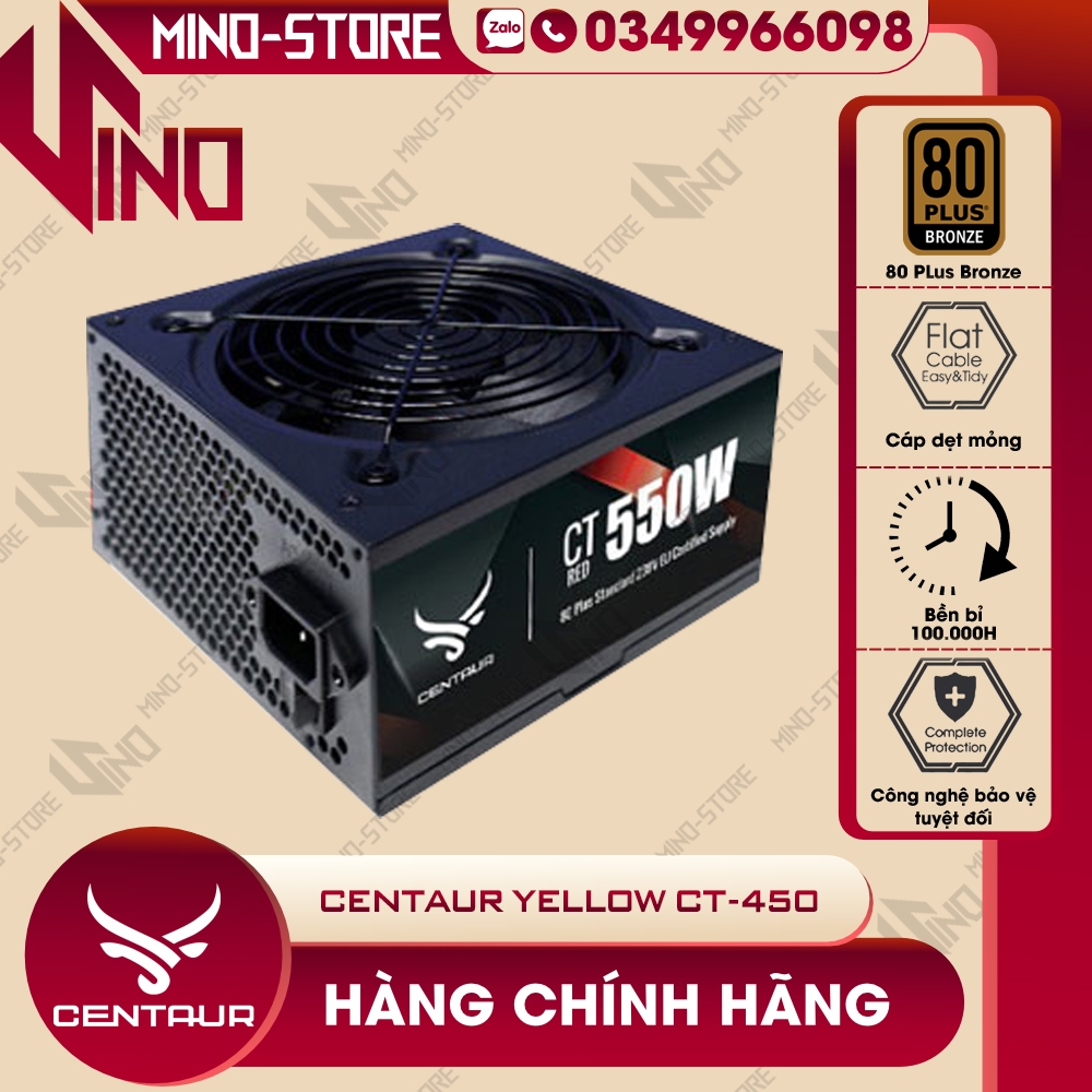 NGUỒN MÁY TÍNH CENTAUR Red CT550 |550W|Chuẩn 80 Plus Bronze|Chính hãng ...