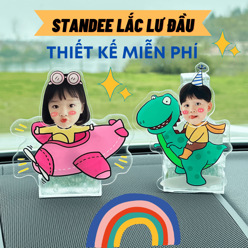 Standee lắc đầu in theo yêu cầu - Standee chibi cute trang trí làm quà ...