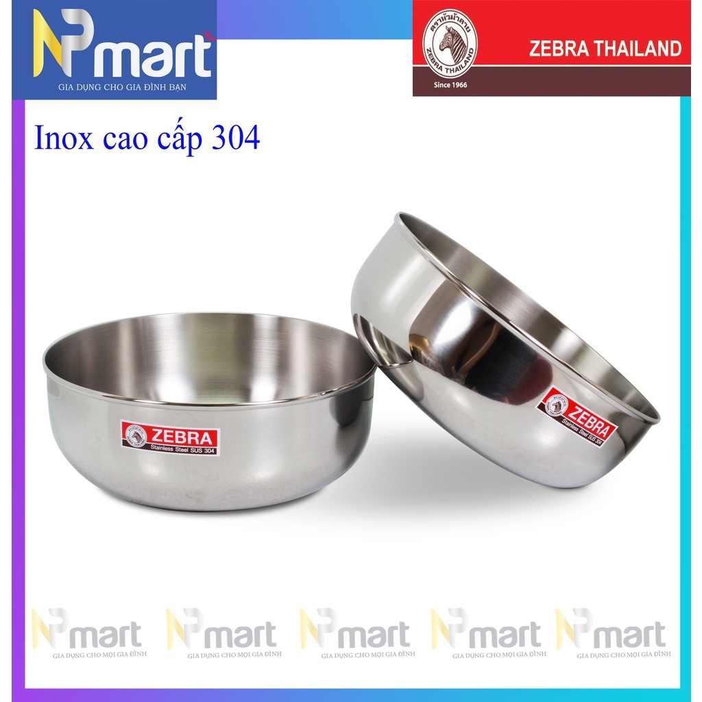 TÔ CHÉN BÁT INOX 304 ZEBRA THÁI LAN, KÍCH THƯỚC 14CM - 111014 | Shopee ...