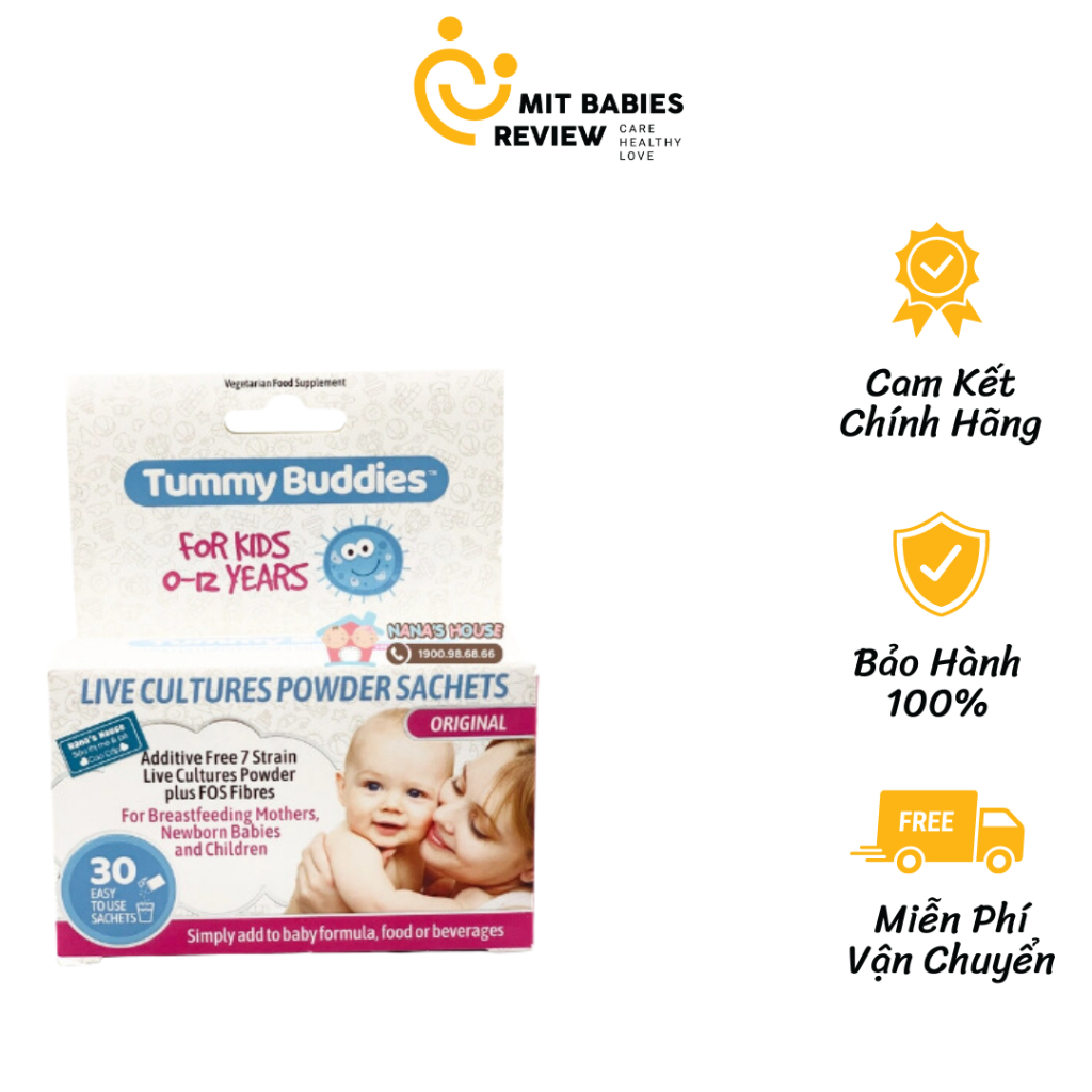 Men vi sinh tummy buddies hồng - 30g | Shopee Việt Nam