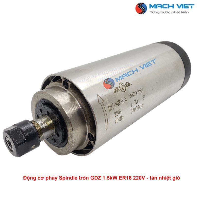 Động cơ Spindle phay 1.5KW ER16 220V - tản nhiệt gió | Shopee Việt Nam