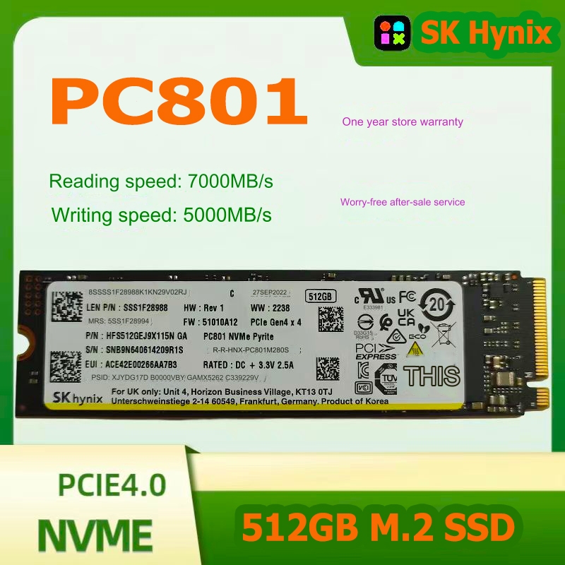 SSD SK Hynix PC801 512GB/ 1TB NVME 4.0 | Samsung PM9A1 1TB | Shopee Việt Nam