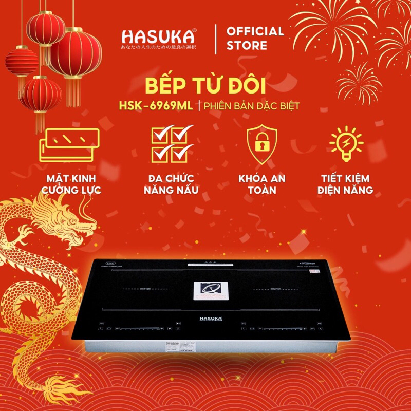Bếp từ đôi HASUKA HSK BT6969ML | Shopee Việt Nam