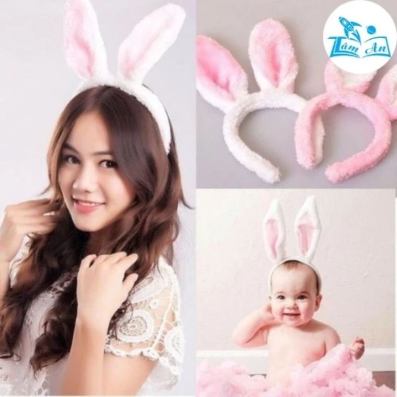 Bờm tai thỏ bông có đèn cho bé | Shopee Việt Nam