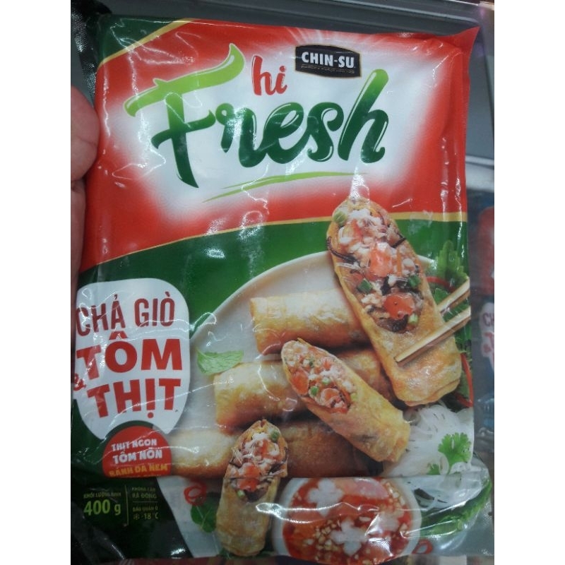Chin-su Hi Fresh Chả Giò tôm thịt 400g | Shopee Việt Nam