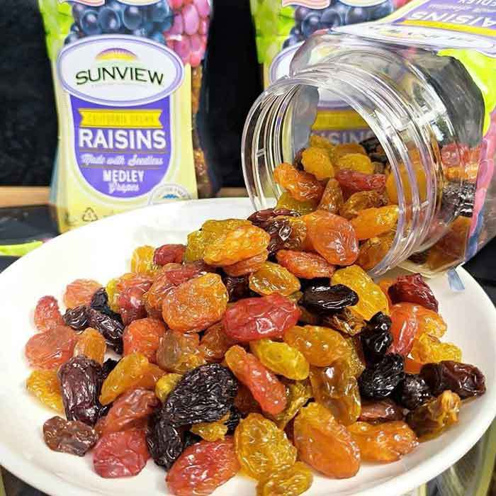 Nho khô hỗn hợp sunview raisins dinh dưỡng, thơm ngon hộp 425g ...