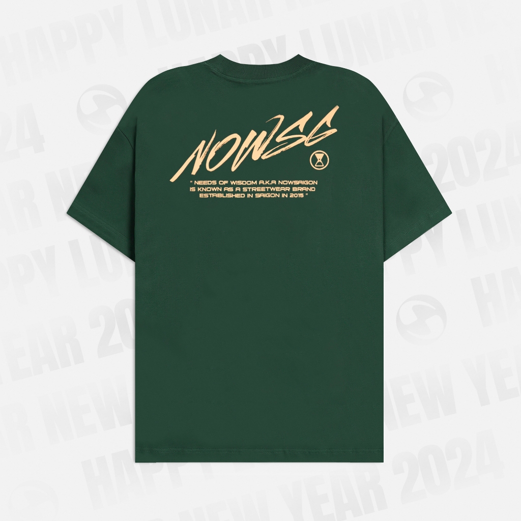 Áo thun NEEDS OF WISDOM Nowsaigon Brush Tee - Green - Local Brand Chính ...