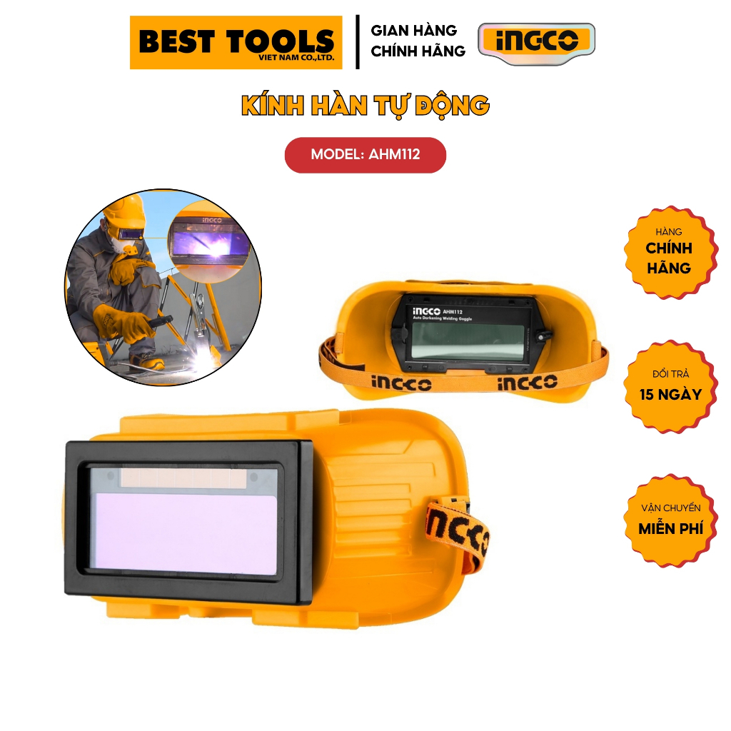 Kính hàn tự động INGCO AHM112 bảo vệ an toàn đôi mắt | Shopee Việt Nam