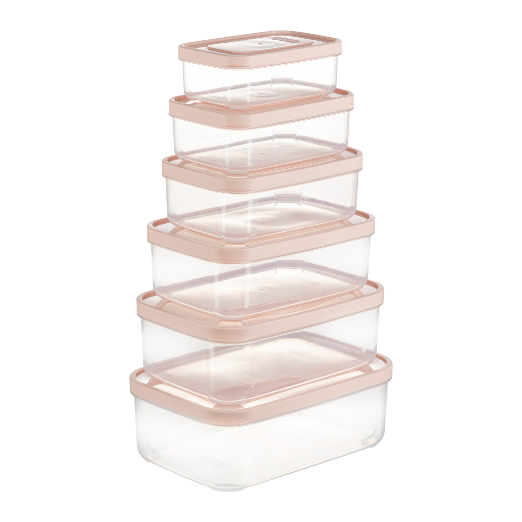 Bộ 6 hộp đựng cơm thực phẩm chữ nhật inochi-Hokkaido (500-750-1000-1500 ...