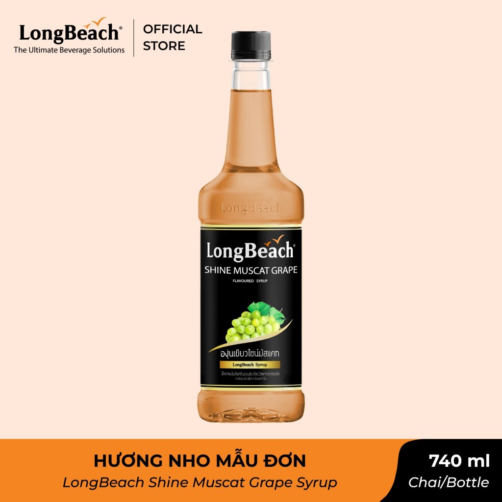 Siro Nho Mẫu Đơn - LongBeach Shine Muscat Grape Flavoured Syrup 740 ml | Shopee Việt Nam