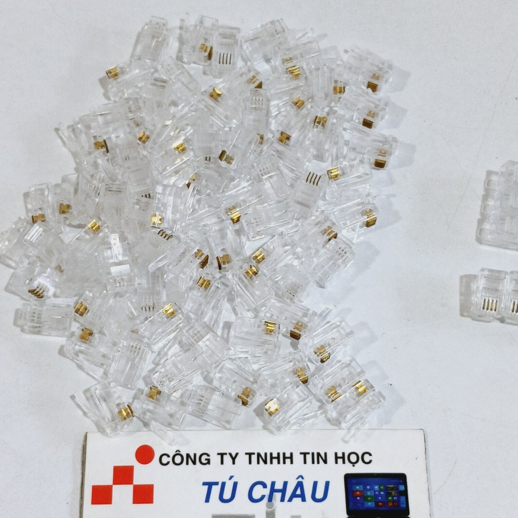 Đầu RJ9 4P4C - 4 Pin / (4 tim - 4 Pin -4 line - 4P4C) | Shopee Việt Nam