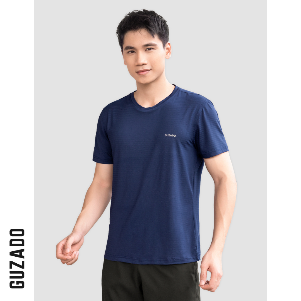 Áo thun thể thao nam Guzado chất coolmax thể thao mát lạnh thoáng khí ...
