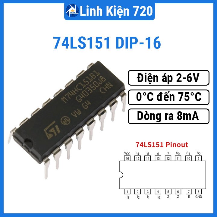 Linh kiện 74LS151 DIP-16 cao cấp | Shopee Việt Nam