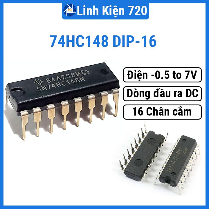 Linh kiện 74HC148 chân cắm DIP16 | Shopee Việt Nam