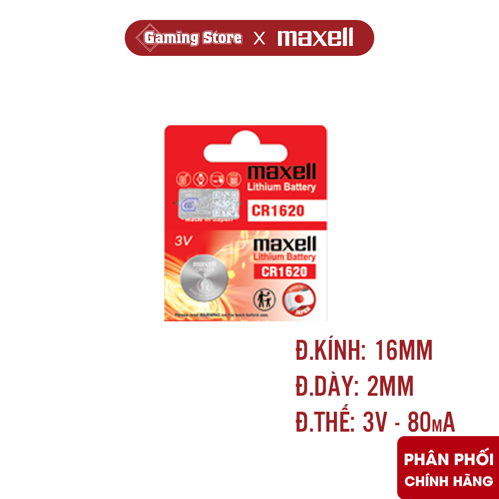 Pin Maxell CR2032/2025/2016/1632/1616/1620/1220/1216/2450/2430 Lithium ...