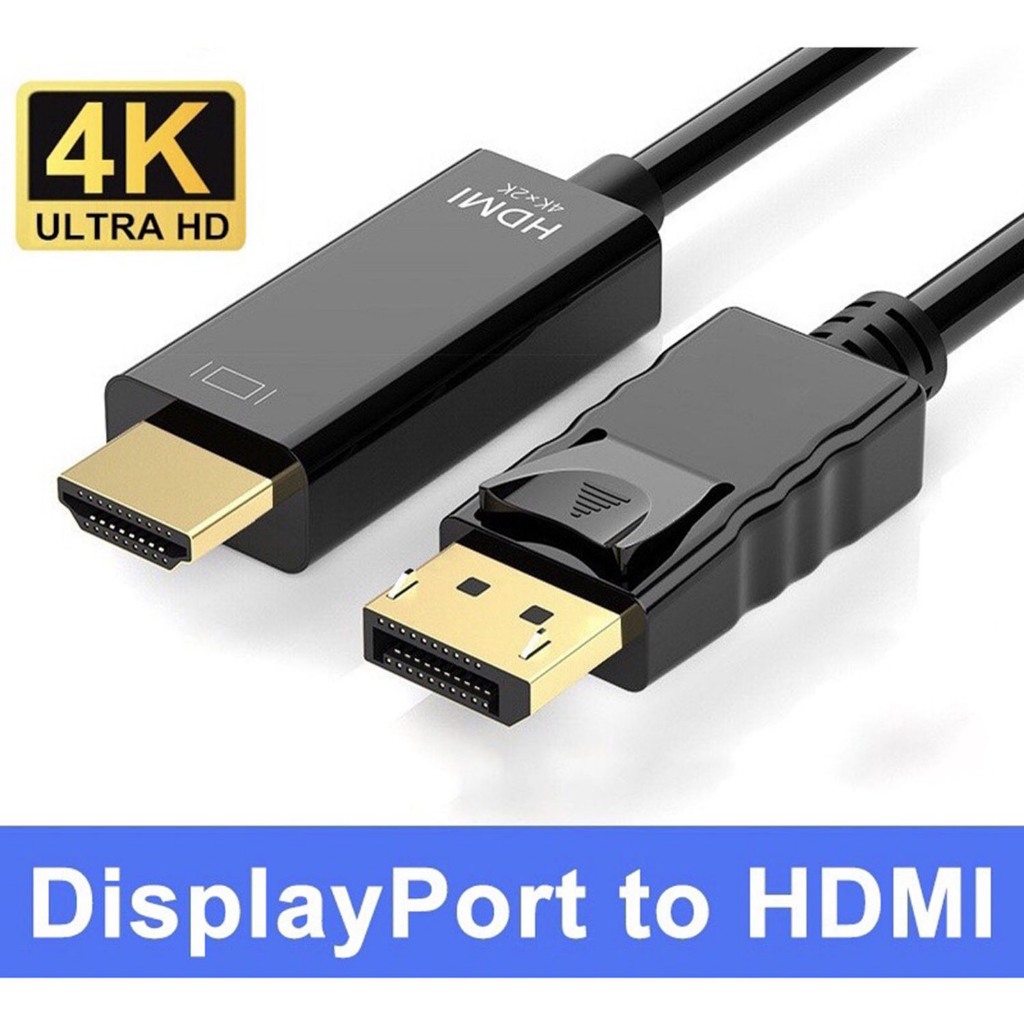 Cáp chuyển Displayport DP sang HDMI chất lượng 4K dây dài 1.8 mét hình ...