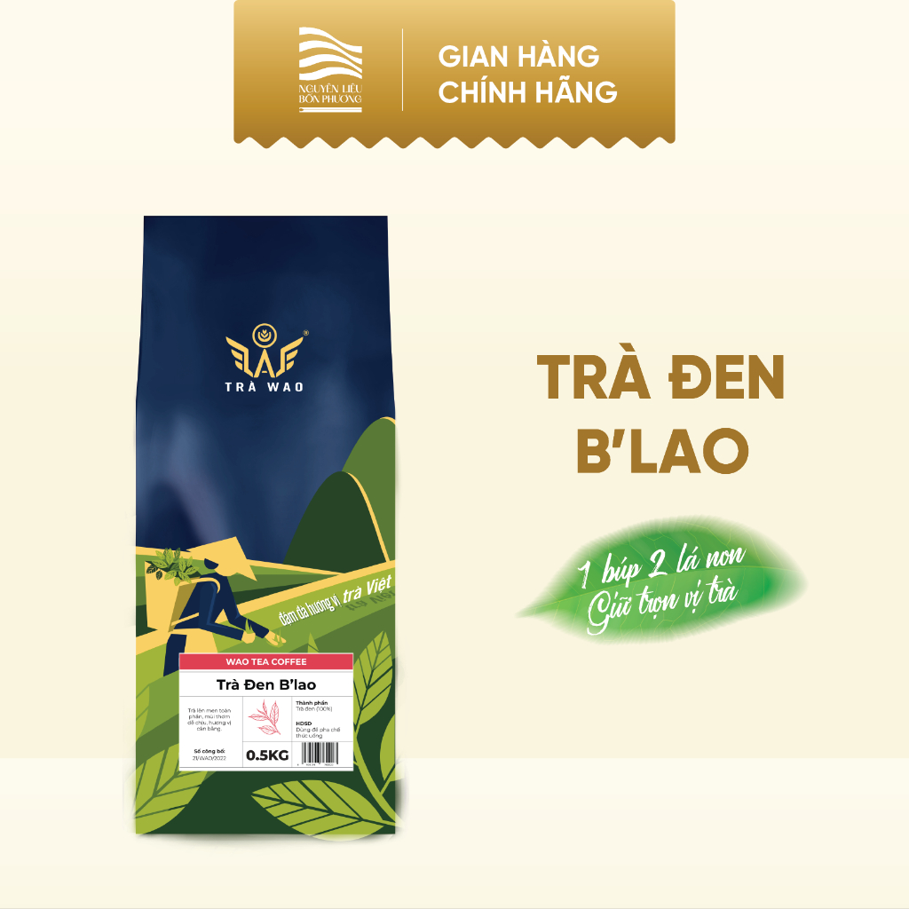 Trà Đen B'lao WAO (500g) pha trà sữa đậm vị, tinh tế | Shopee Việt Nam