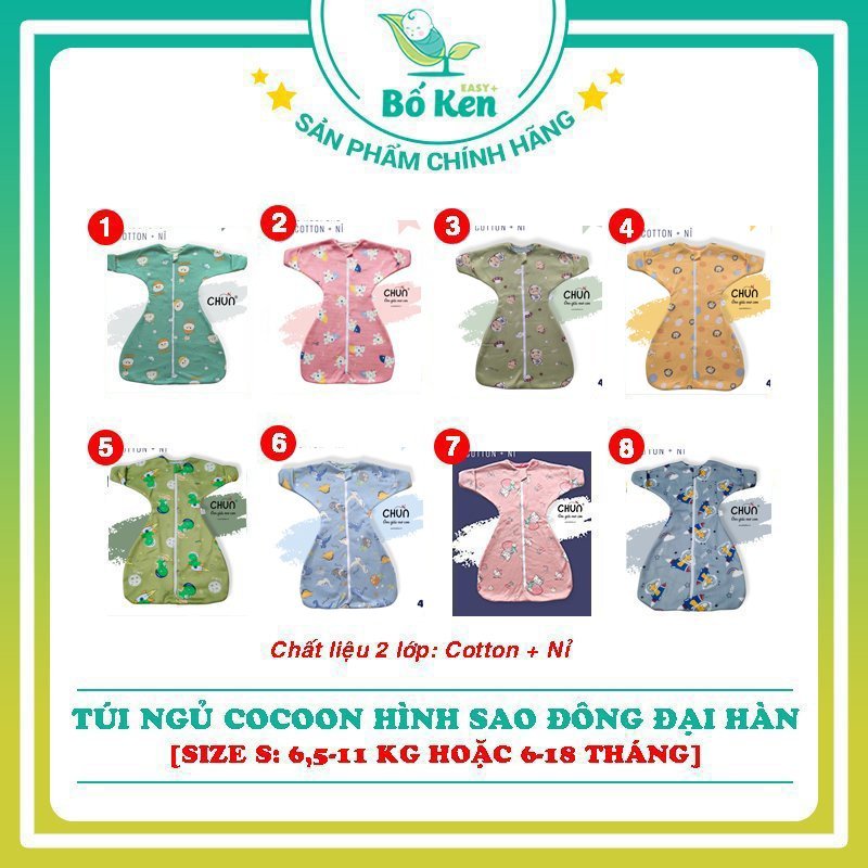 Shop Bố Ken Túi Ngủ Chũn Cocoon Hình Sao Mẫu Thu Và Đông Giúp Bé Ngủ ...