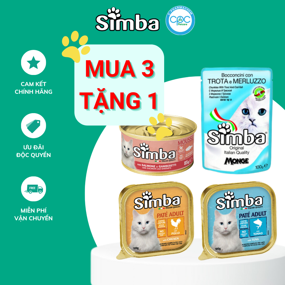 Pate cho mèo Simba nhập khẩu từ Ý | Shopee Việt Nam