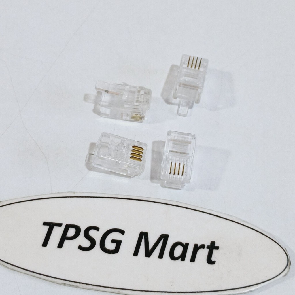 Đầu RJ9 4 line 4P4C / (4 tim - 4 Pin - 4 line - 4P4C) | Shopee Việt Nam