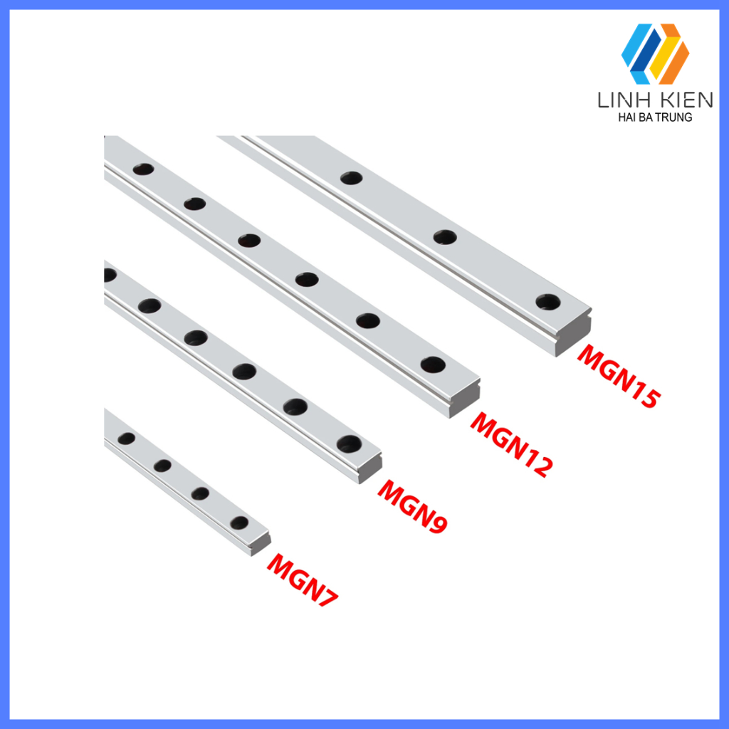 Thanh ray trượt vuông MGN7, MGN9, MGN12, MGN15 loại thường cắt theo yêu ...
