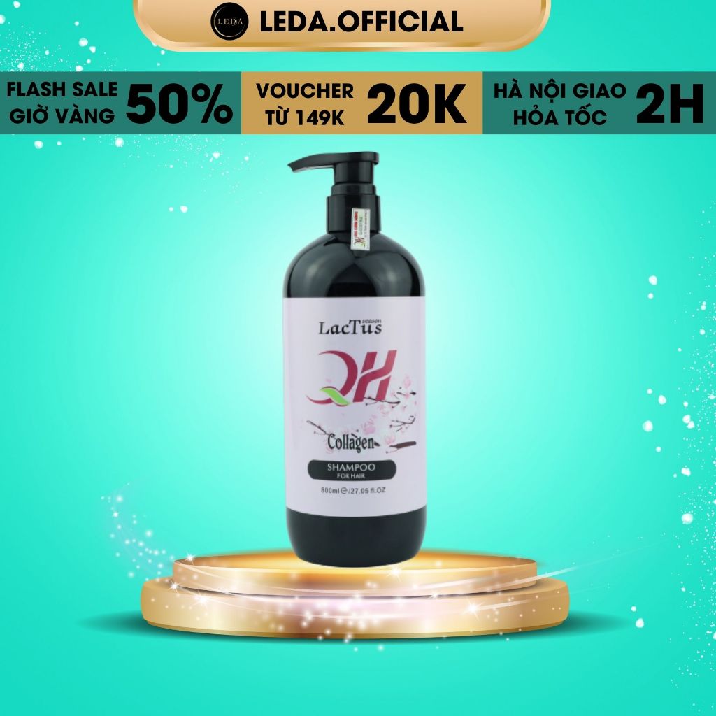 Dầu gội collagen QH Lactus season giảm tóc gãy rụng, dầu gội cho da dầu ...