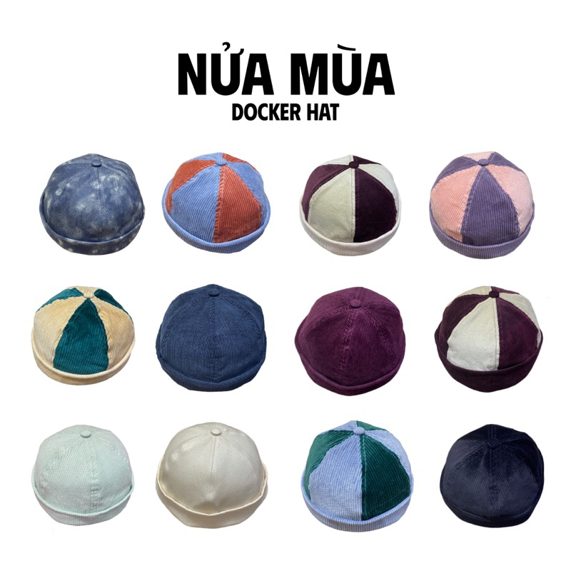 Mũ tròn UNISEX MIKI HAT, nón thuỷ thủ NEENEE NỬA MÙA, chất vải dày dặn ...